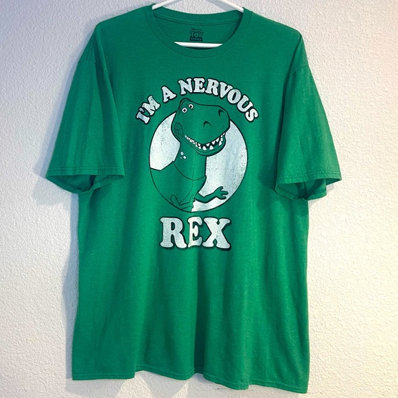 Disney | Shirts | Toy Story Rex Tshirt Im A Nervous Rex | Poshmark